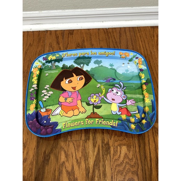 Nickelodeon | Dining | Dora The Explorer 203 Metallic Standing Lap Tray ...